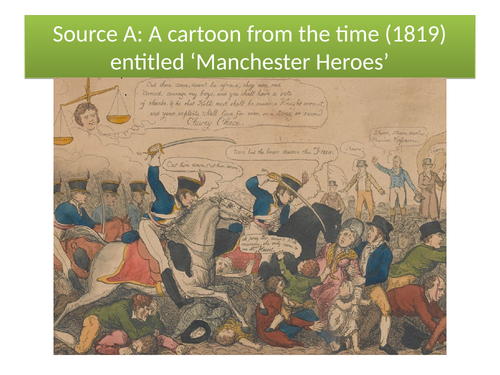 Peterloo using sources | Teaching Resources