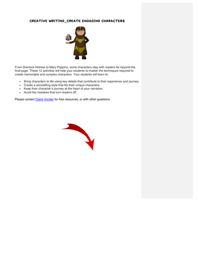 Create Engaging Characters: 12 Creative Writing Activities & Printables ...