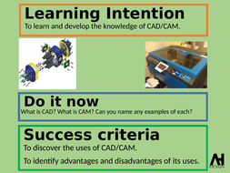 CAD CAM lesson and worksheet | Teaching Resources