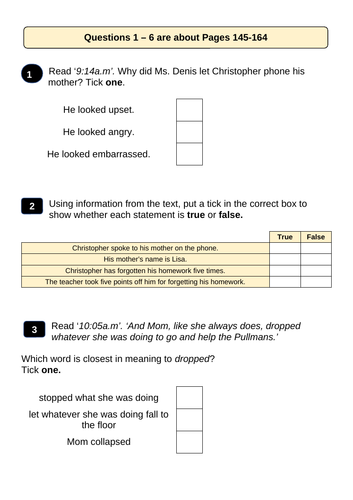 Auggie and Me by R J Palacio - Reading Comprehension sheets | Teaching ...