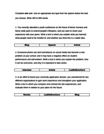 IB DP English B HL - Paper 1 sample assessments | Teaching Resources