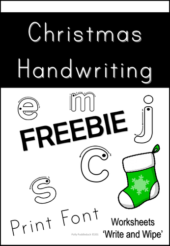 Christmas Handwriting Freebie | Teaching Resources
