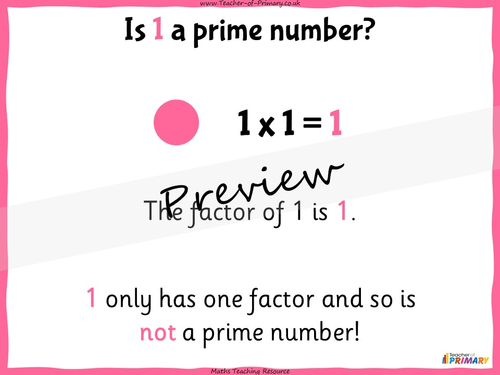 Prime Numbers - Year 5 | Teaching Resources