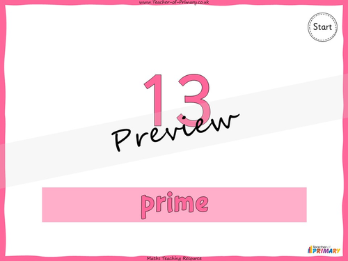 Prime Numbers - Year 5 | Teaching Resources