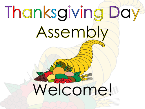 Thanksgiving Assembly and Presentation Lesson, Worksheets and Cut/Paste ...