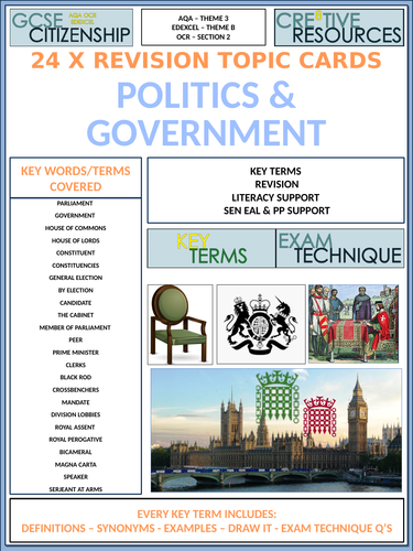 British Constitution Democracy - Citizenship GCSE | Teaching Resources