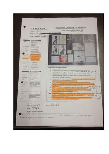 GCSE ART& DESIGN Assessment Objective Formative Reviews | Teaching ...