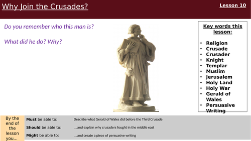 What were the crusades 3 lessons | Teaching Resources