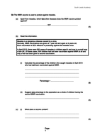 Vaccines + exam questions (9-1 GCSE AQA) | Teaching Resources
