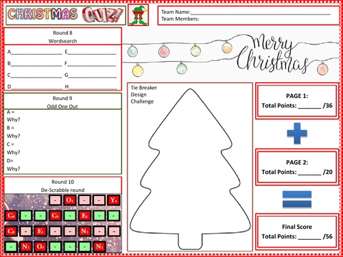 Christmas Quiz | Teaching Resources