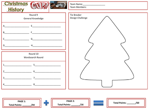 History Christmas Quiz | Teaching Resources