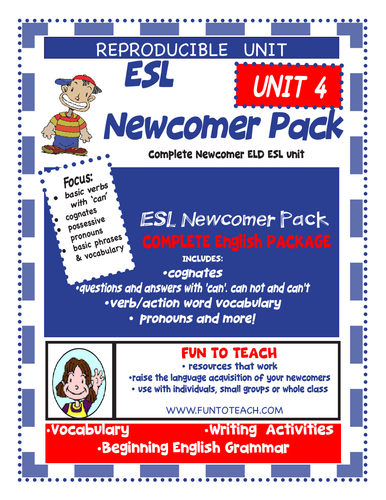 ESL Newcomers Activities and Lesson Plans #4 | Teaching Resources