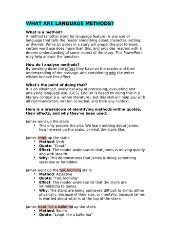 IGCSE Literature Essay Writing Guide | Teaching Resources