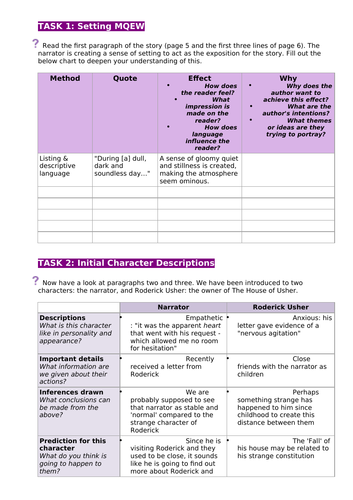IGCSE Literature 0486 - Short Stories | Teaching Resources