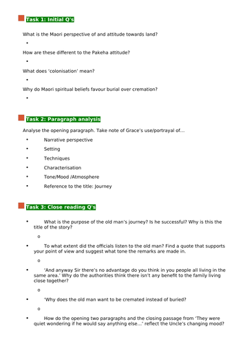 IGCSE Literature 0486 - Short Stories | Teaching Resources