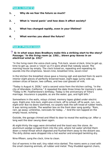 IGCSE Literature 0486 - Short Stories | Teaching Resources