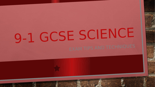 Exam techniques in science (biology focused) for new 9-1 GCSE Edexcel ...
