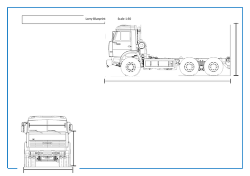 GCSE Maths/Functional Skills- Scale Drawing-Lorry Blueprint | Teaching ...