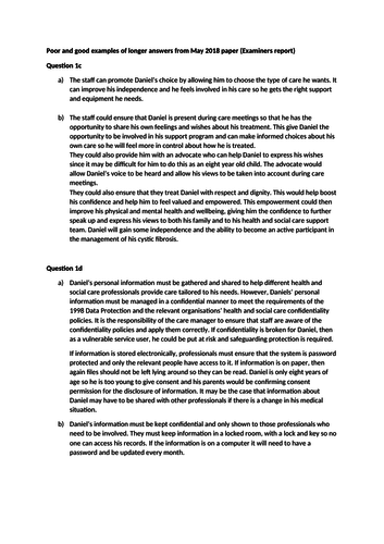 BTEC Health and social Care EXAM Unit 2 REVISION lessons Command verbs ...