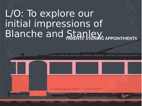 A Streetcar Named Desire Scenes 1-3 incl. context A Level Literature ...