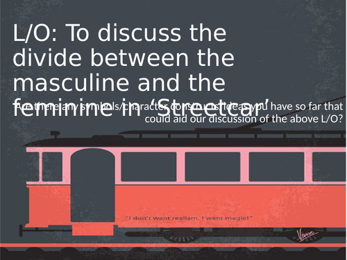 A Streetcar Named Desire scenes 3-5, incl. context A Level Literature ...