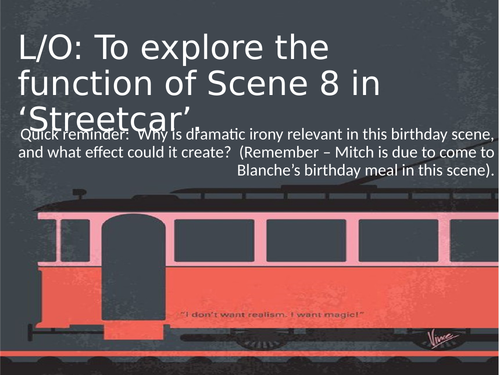 A Streetcar Named Desire (scenes 8-10) incl. thematic study, close ...