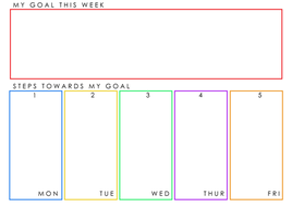 Weekly Goal Planner - Target Sheet | Teaching Resources