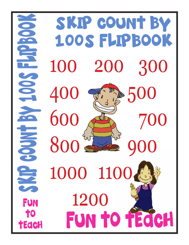 Number Skip Counting by 100 - Color, Cut and Assemble!\ | Teaching ...