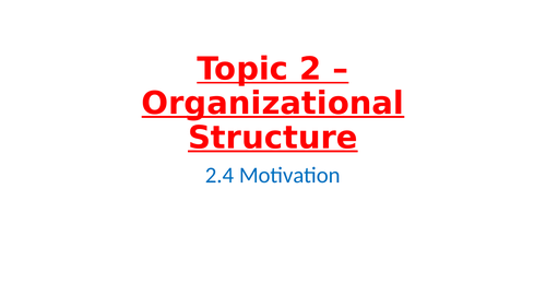 IB Business Management – Unit 2 Human resource management – 2.4 ...