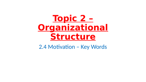 IB Business Management – Unit 2 Human resource management – 2.4 ...