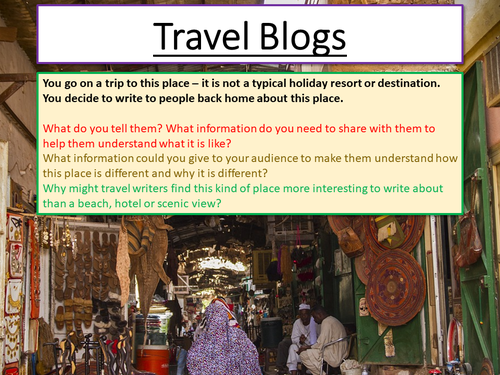 Travel Writing - Travel Blogs | Teaching Resources