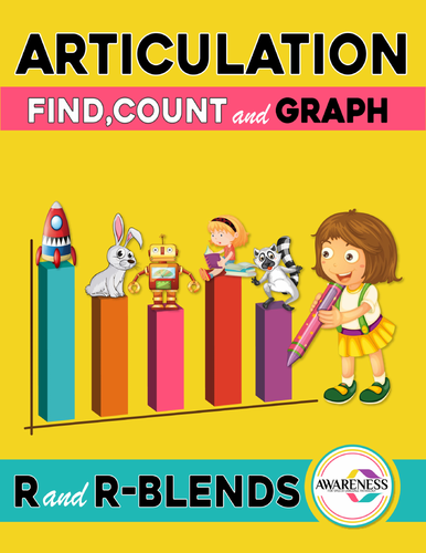 Articulation Activity; [R and R blends] Worksheets Count and Graph ...