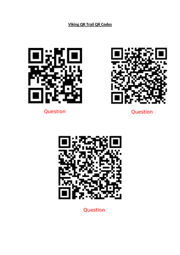 Viking QR Code Trail | Teaching Resources
