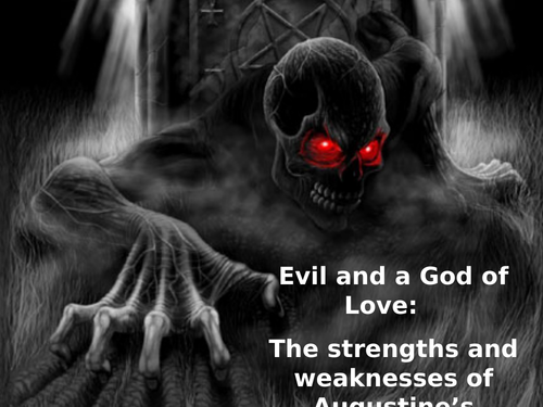 Augustine Theodicy Problem of Evil Double Lesson WJEC EDUCAS | Teaching ...