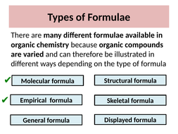 AS Chemistry: Types of Formulae | Teaching Resources