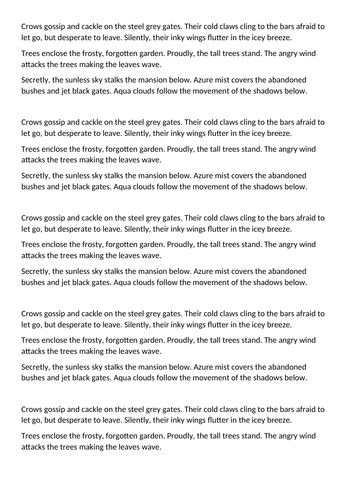 Gothic reading and writing ppt and resources. | Teaching Resources