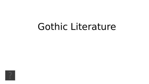 Gothic reading and writing ppt and resources. | Teaching Resources