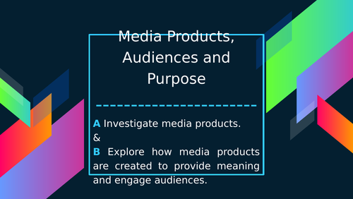 BTEC Tech Award in Creative Media Productions- Component 1 | Teaching ...