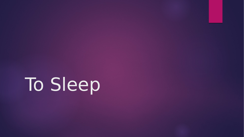 To Sleep by John Keats | Teaching Resources