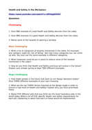 Careers : Health + Safety | Teaching Resources