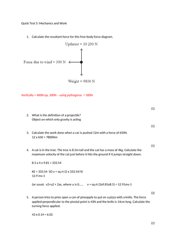 A-level Physics Revision Quizzes x 5 (optics, waves, energy, photons ...