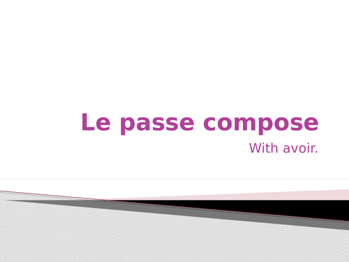Complete Passé composé Pack | Teaching Resources