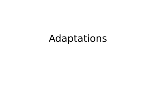 KS4 AQA B7 Adaptations full lesson | Teaching Resources