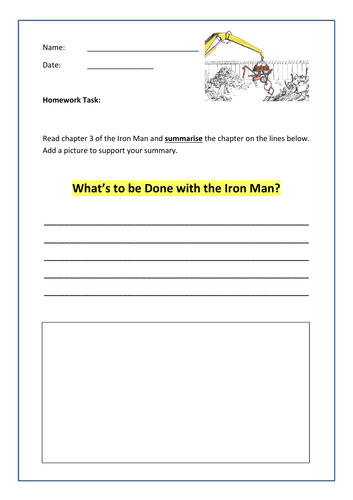 Iron Man Storyboard & Summary | Teaching Resources