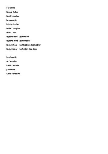 Home learning, Independent French revision/work-pack | Teaching Resources