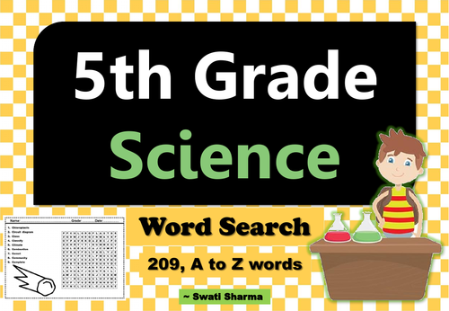 5th Grade Science, Word Search Worksheets | Teaching Resources