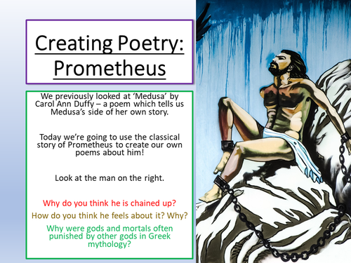 Writing Poetry - Prometheus | Teaching Resources