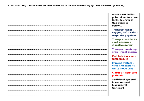 BTEC Level 3 HSC - Unit 3 Anatomy and Physiology Revision activities, games and summary sheets ...