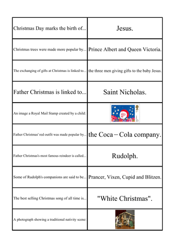 Christmas Activity - Tarsia Puzzle | Teaching Resources