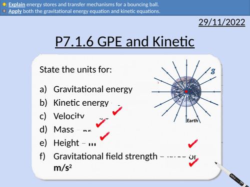 GCSE Physics: Kinetic and Gravitational Energy | Teaching Resources